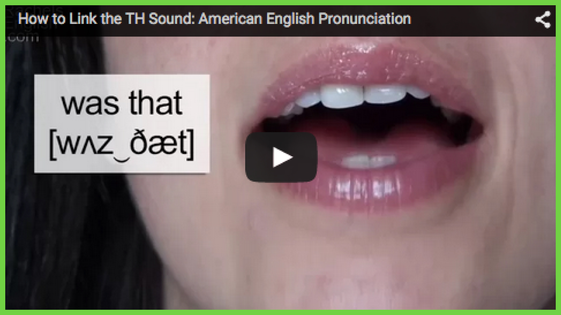 How to Link the TH Sound - Rachel's English