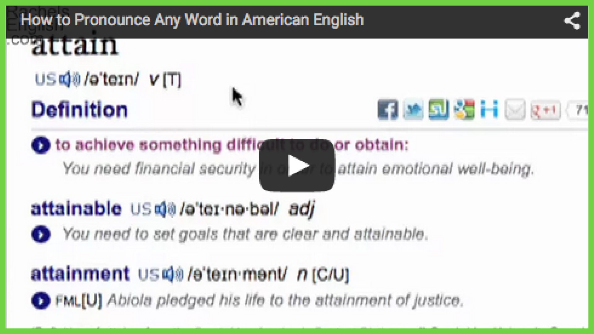 How to Pronounce Any Word - Rachel's English