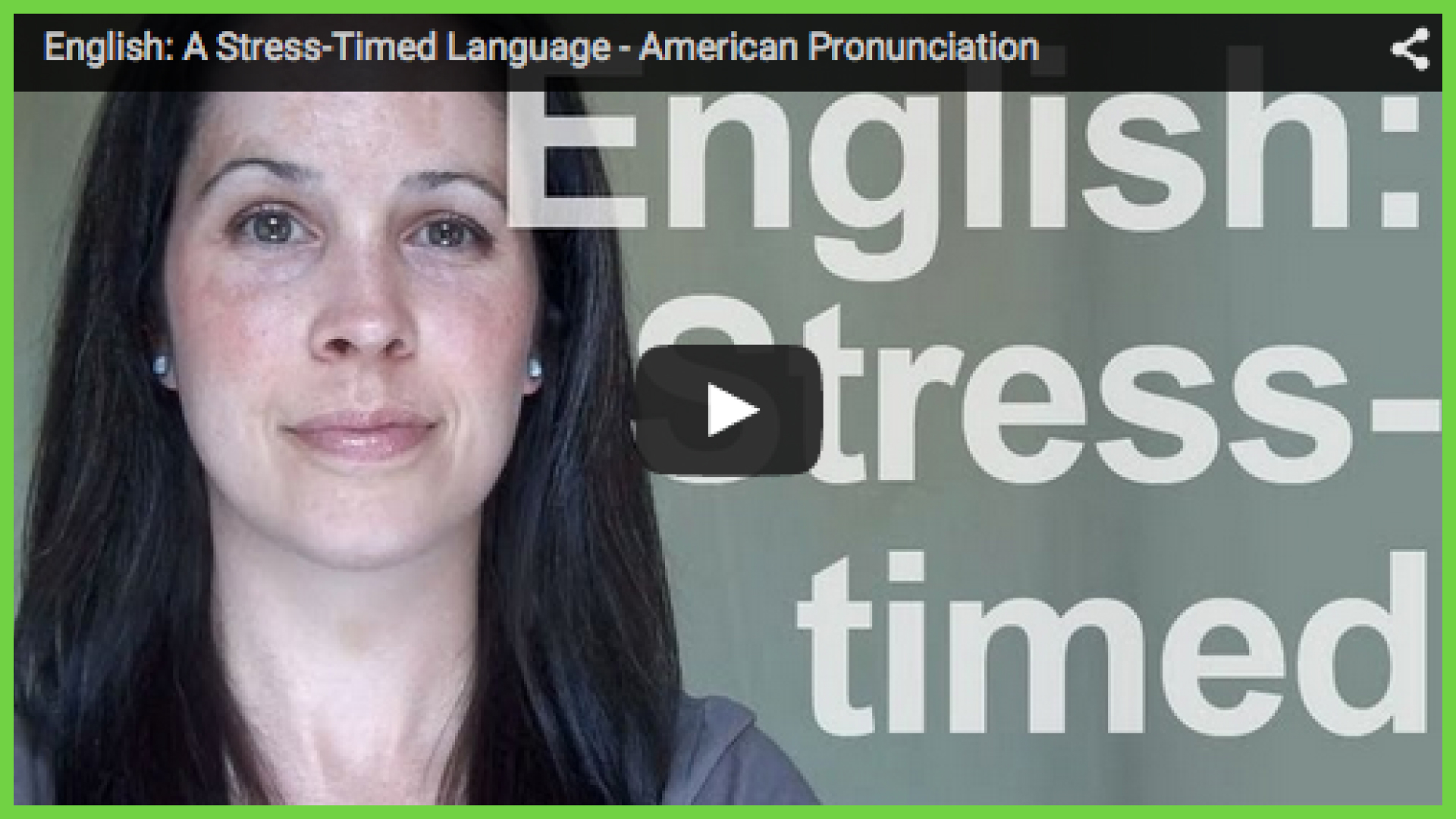 English: A Stress-Timed Language - Rachel's English
