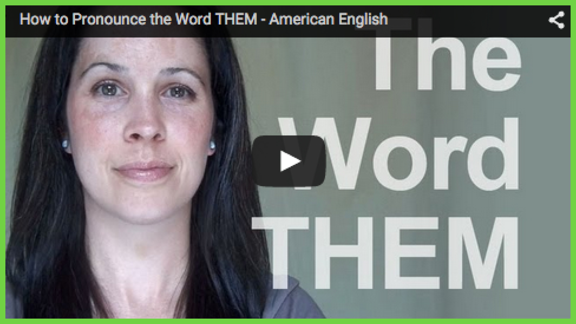 How to Pronounce the Word THEM - Rachel's English