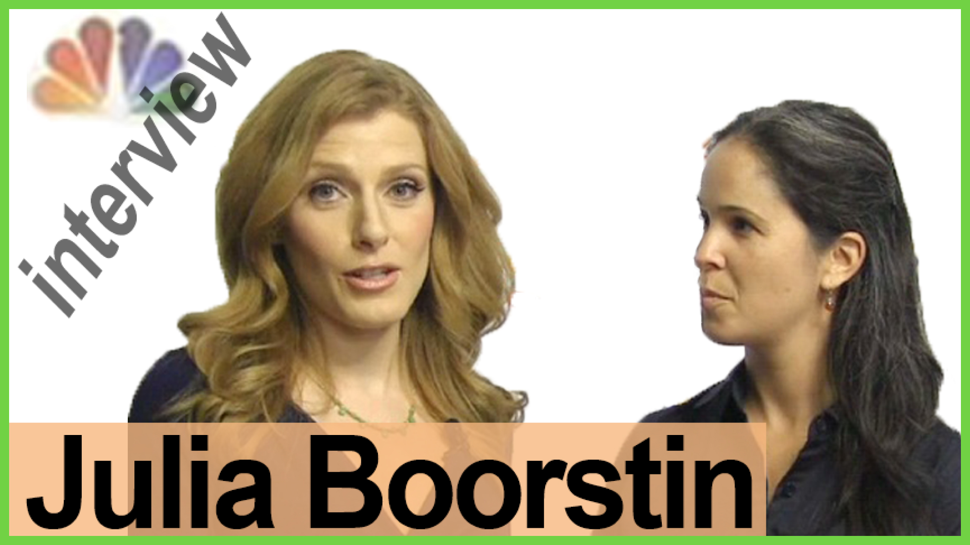JULIA BOORSTIN - Interview a Broadcaster! - Rachel's English