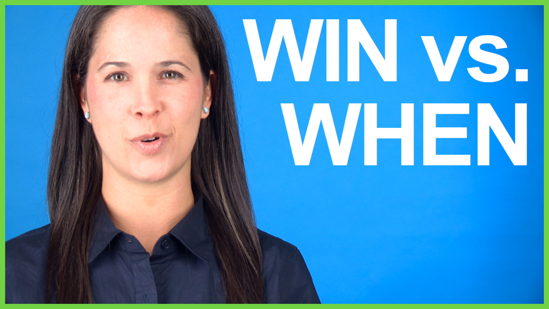 How to Say WIN vs WHEN - Rachel's English