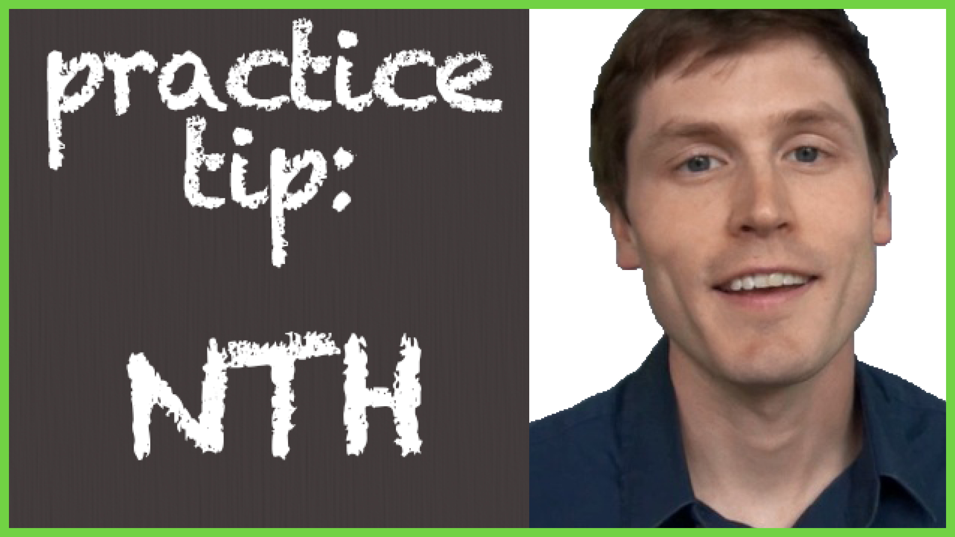 NTH Cluster Practice Tip - Rachel's English