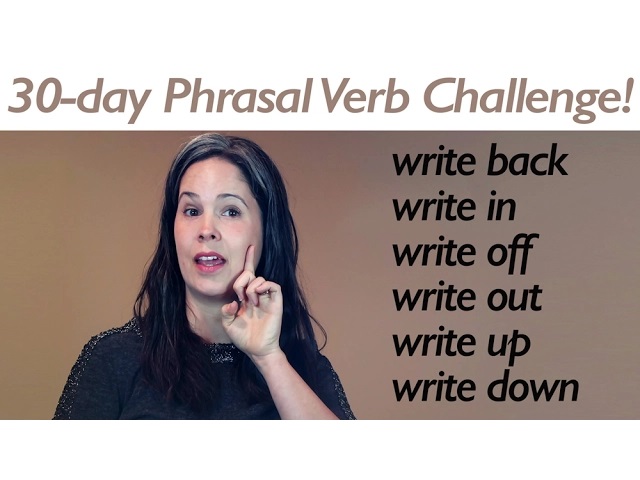 Phrasal Verb WRITE