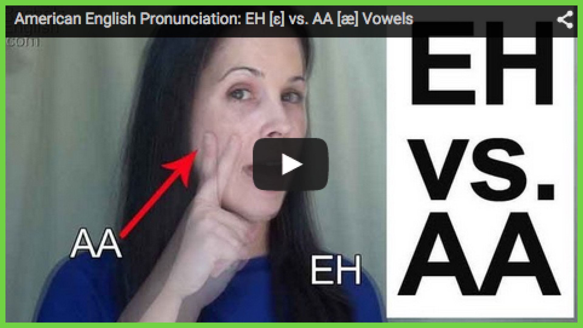 EH [ɛ] vs. AA [æ] Vowels - Rachel's English